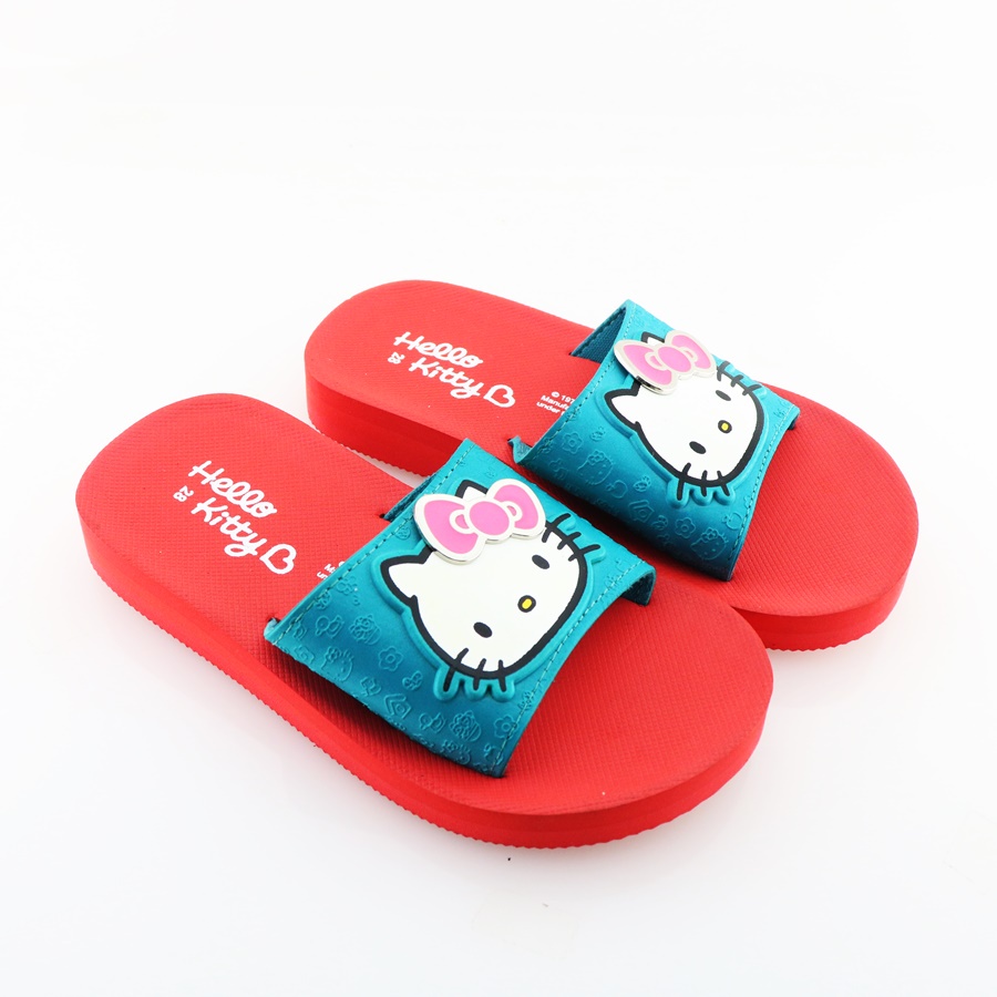 Jual NEW!! ANDO x Hello Kitty Collab HK 301 Coral - Sandal Slide Anak ...
