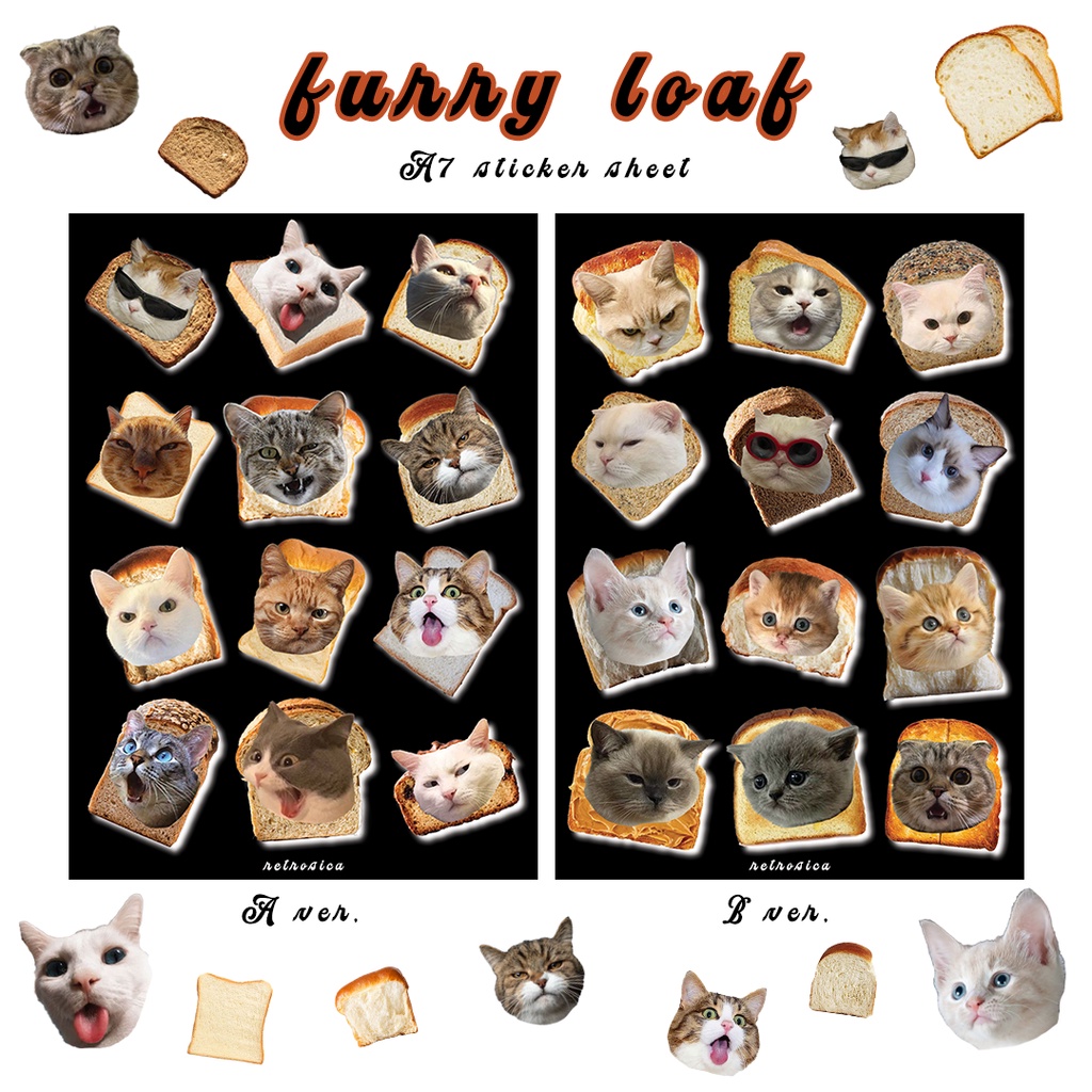 Jual Furry Loaf Sticker Sheet | Shopee Indonesia