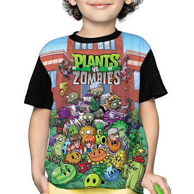 Jual Baju Plants Vs Zombies Kaos Game Zombie Anak Laki Laki 3D.10233 ...