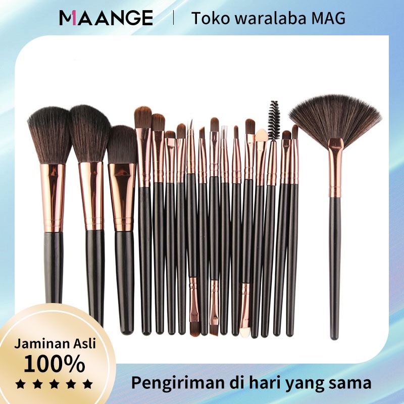 Jual MAANGE 18Pcs Set Kuas Make Up Lembut Kuas Mata Wajah Kosmetik Alat ...