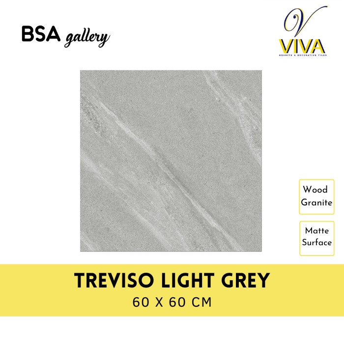 Jual GRANIT VIVA 60X60 TREVISO LIGHT GREY / GRANITE TILE MATTE TERAS WC ...