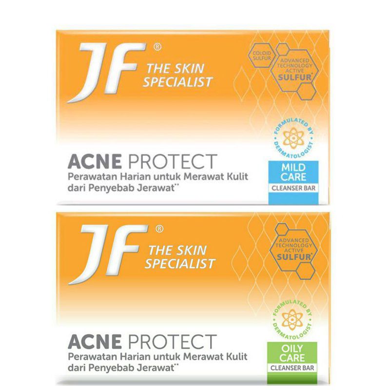 Jual JF Sulfur Acne Protect Mild Care / Oily Care - 65 Gr | Shopee ...