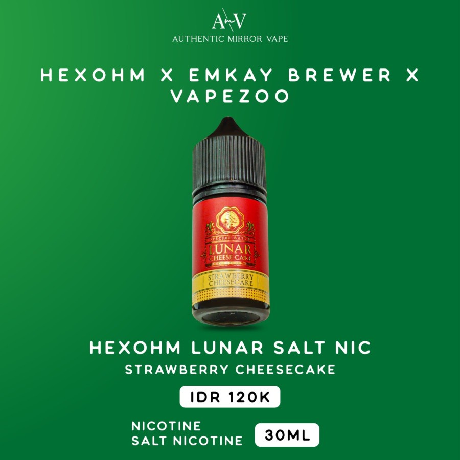 Jual Hexohm Lunar Strawberry Cheesecake Salt Nic 30ML by Emkay x VZ ...