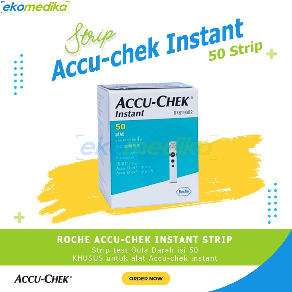 Jual Accu Chek Instant Strip isi 50 - Accu Check Instant Strip Glucose ...