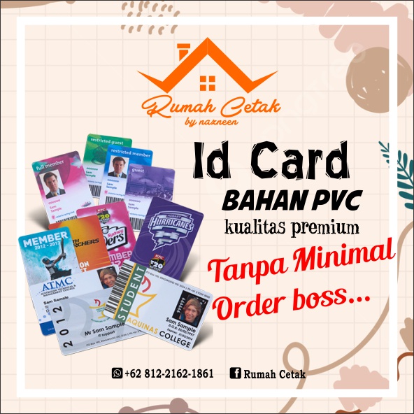 Jual CETAK ID CARD Murah / ID CARD CUSTOM / Card Member / Kartu Pelajar ...