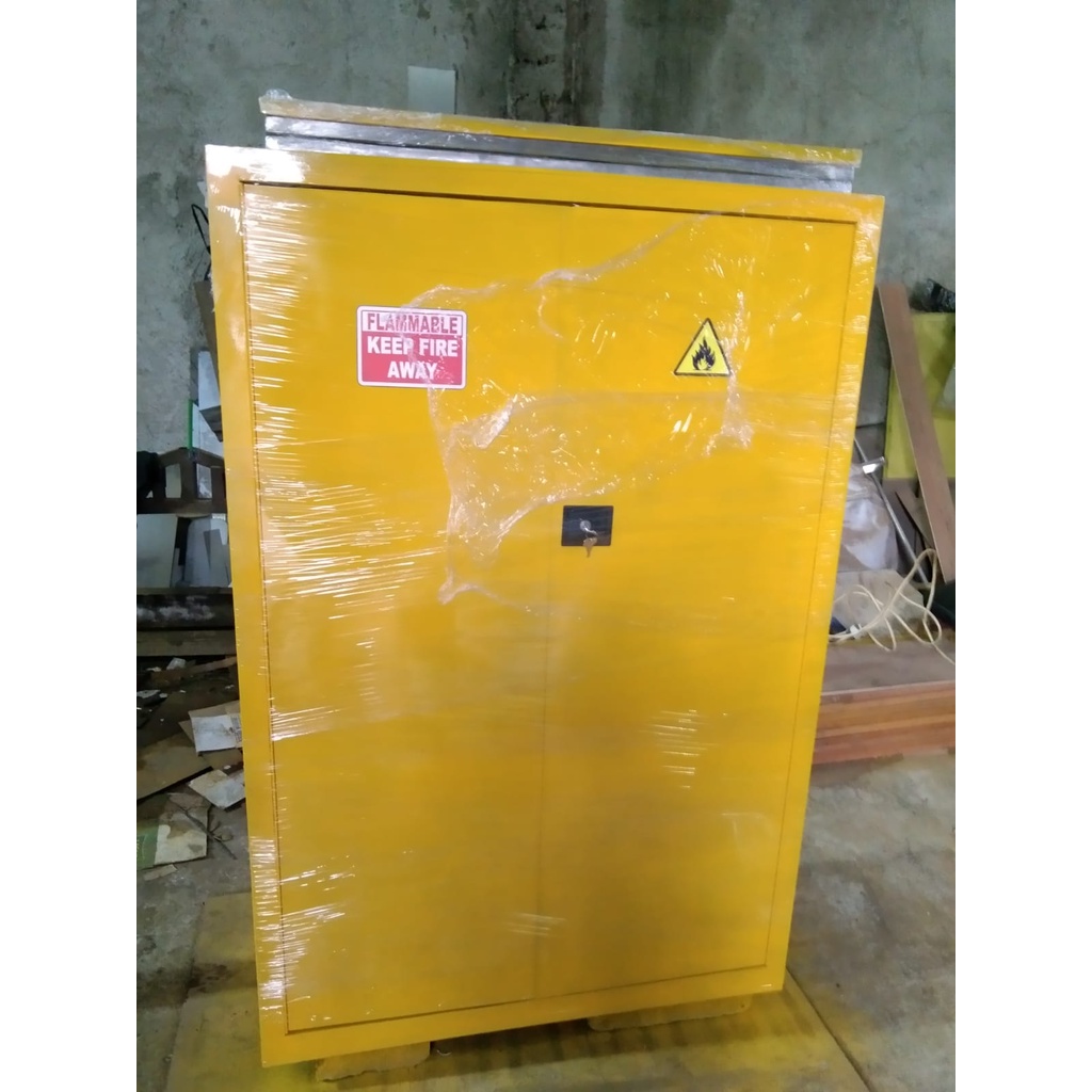 Jual flammable cabinet lemari anti api acid corosive 700x570x1080m cat ...