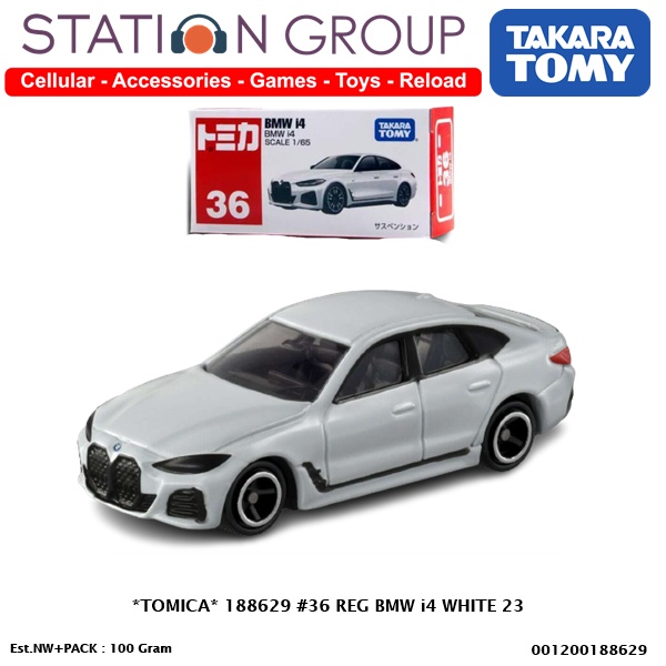 Jual TOMICA 188629 #36 REG BMW i4 WHITE 23 - DIECAST | Shopee Indonesia