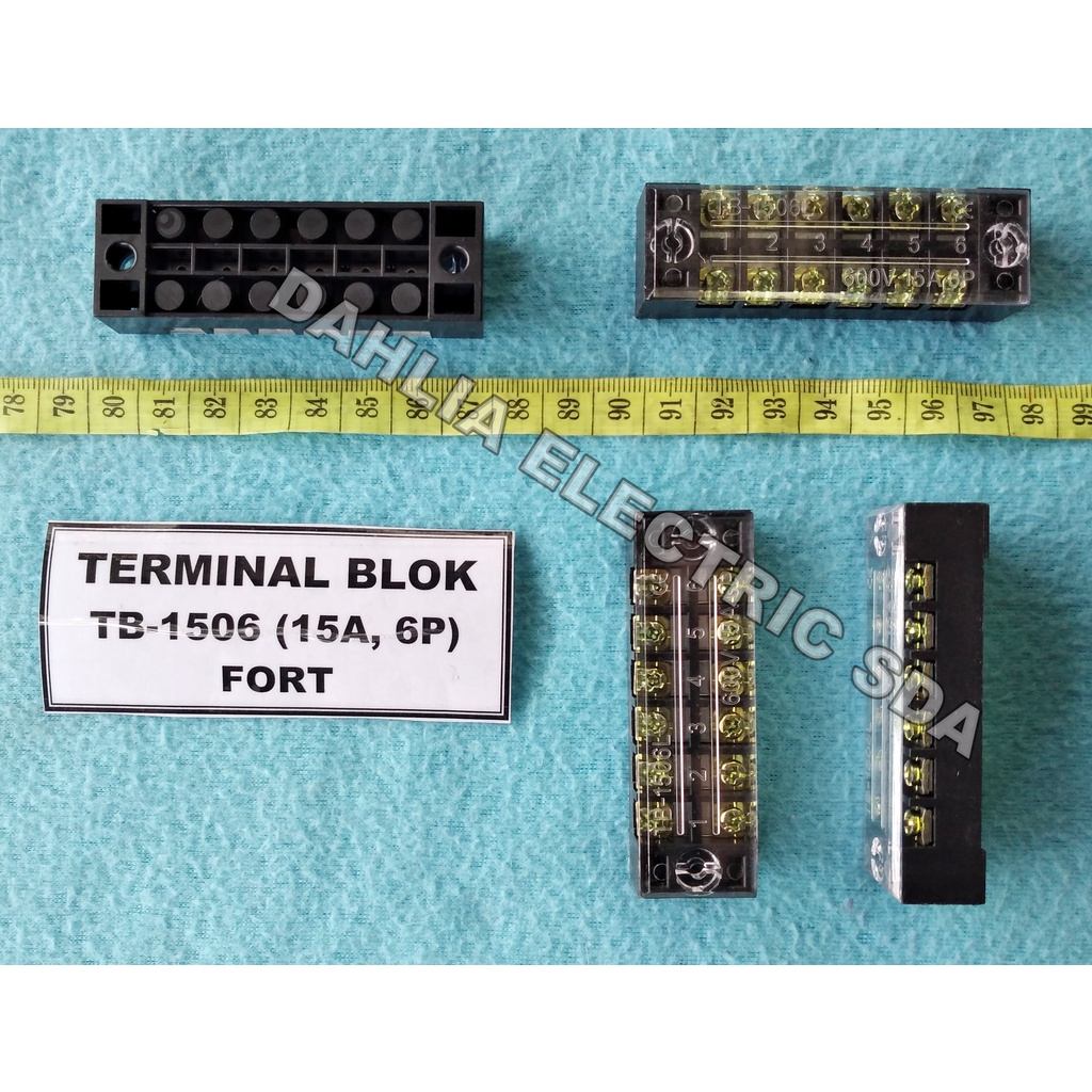 Jual TERMINAL BLOK TB-1506 (15A,6P) FORT | Shopee Indonesia