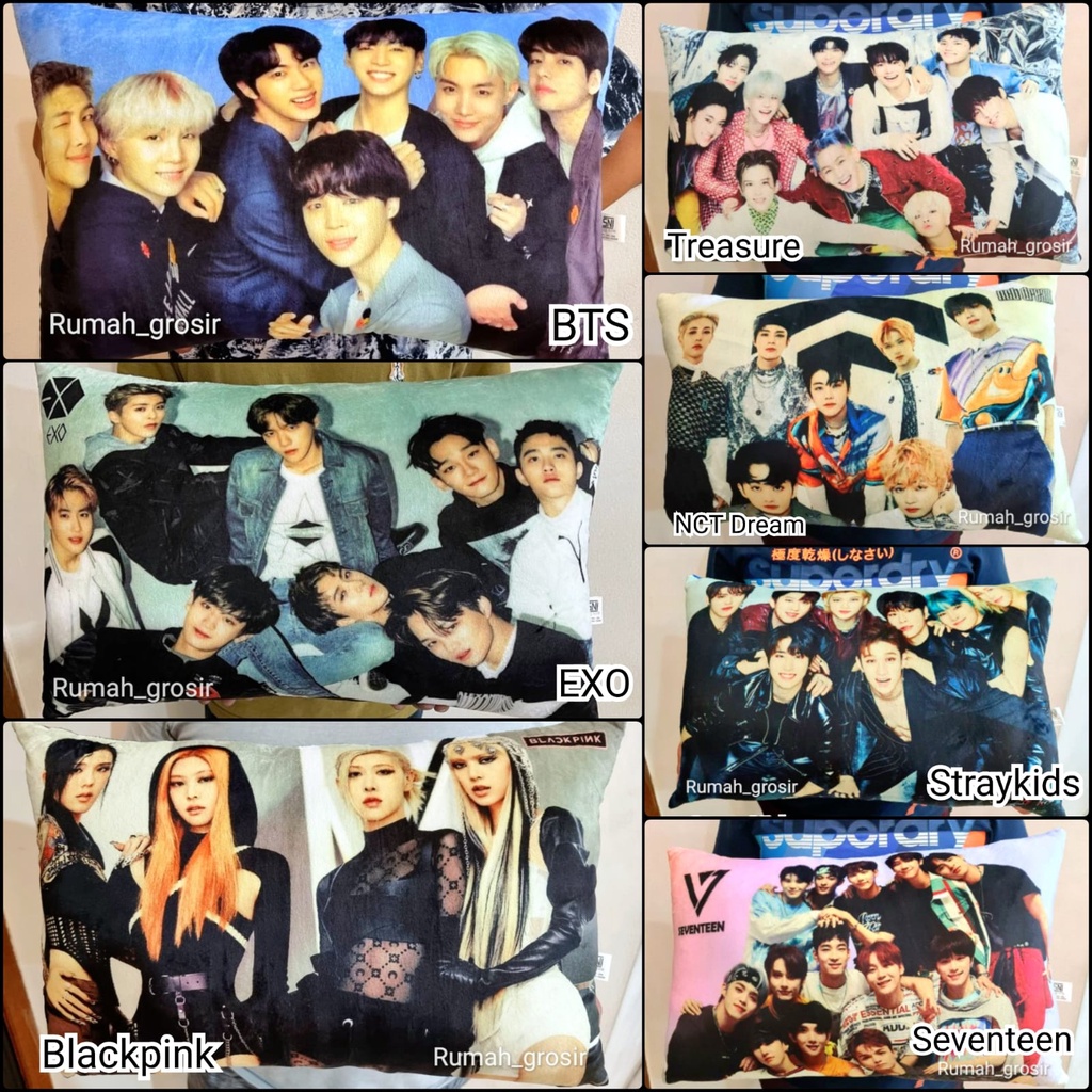 Jual Bantal KPOP BTS EXO Treasure NCT Dream Stray Kids Seventeen ...