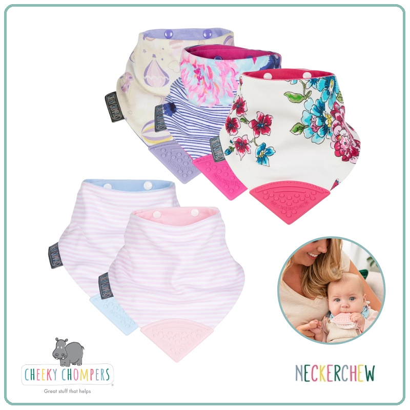 Jual Cheeky Chompers Neckerchew | Celemek Gigitan Bayi | Shopee Indonesia