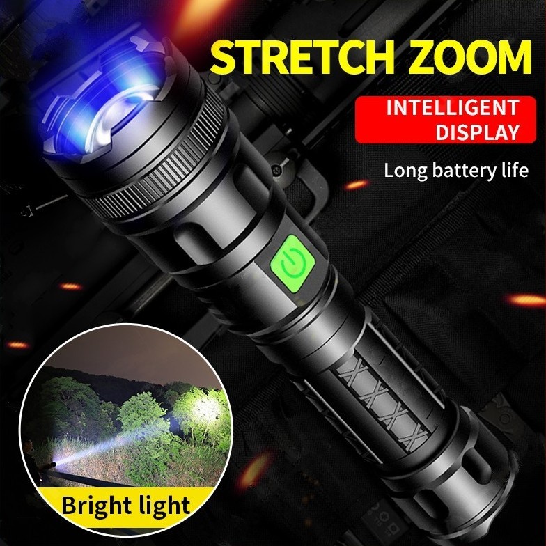 Jual Senter LED ZOOM Swat USB Rechargeable Super Terang 3 Mode Flashlight Outdoor Untuk Camping ...
