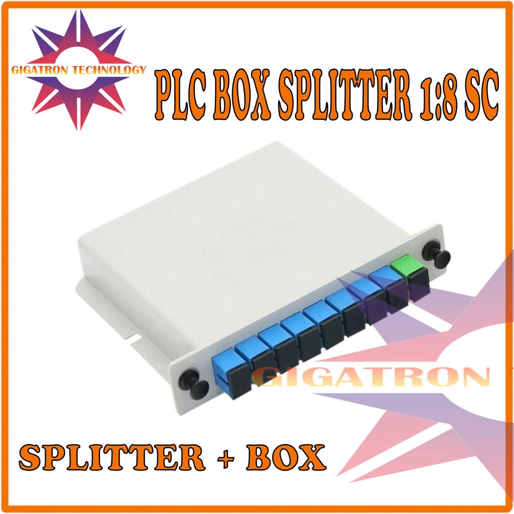 Jual Passive Splitter Box 1:8 SC UPC / Pasif Splitter PLC BOX FO 1 8 ...