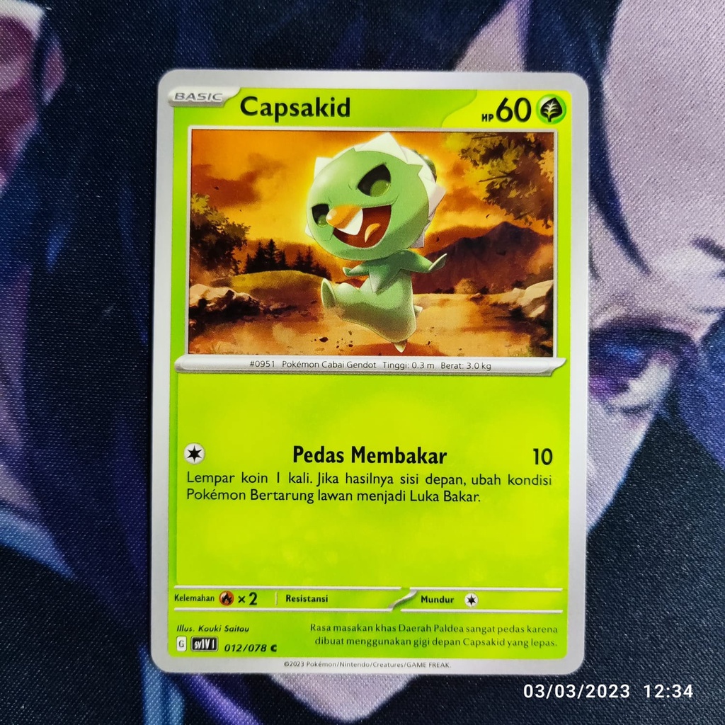 Jual pokemon (ID) capsakid - SV1V 012/078 - C | Shopee Indonesia
