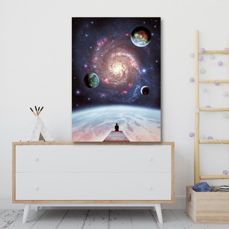 Jual Poster Vintage Space Planet - Wall Decor Pajangan Hiasan Dinding ...