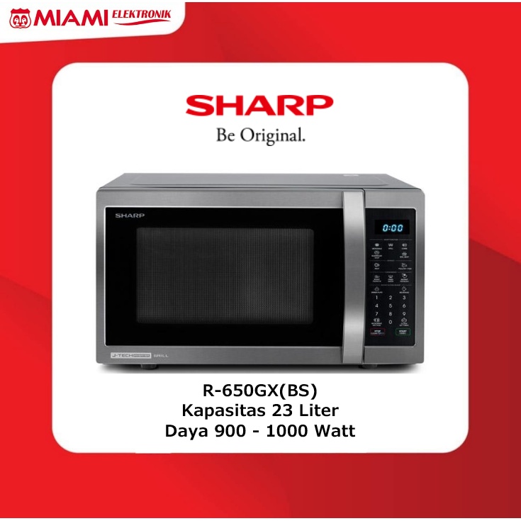 Jual SHARP R-650GX(BS) / R650GX / R650GXBS 23 Liter Microwave Grill ...