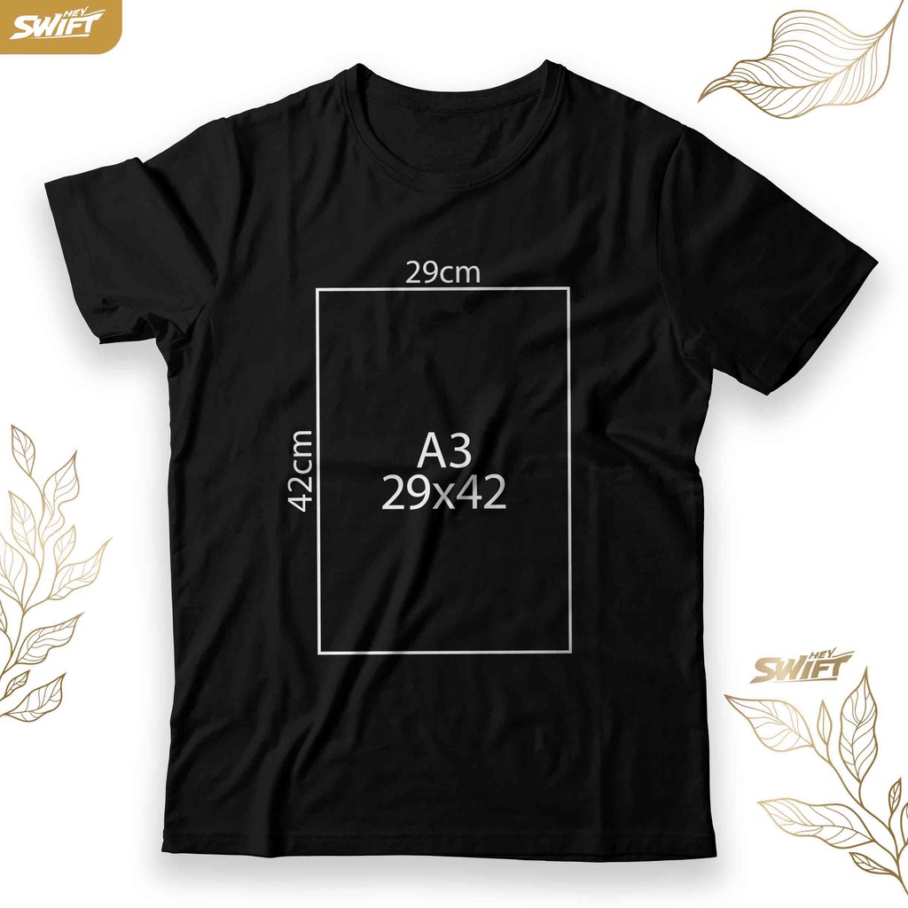 Jual [A3] KAOS CUSTOM SABLON UKURAN A3 - DEPAN ONLY BAJU T-SHIRT | Shopee Indonesia