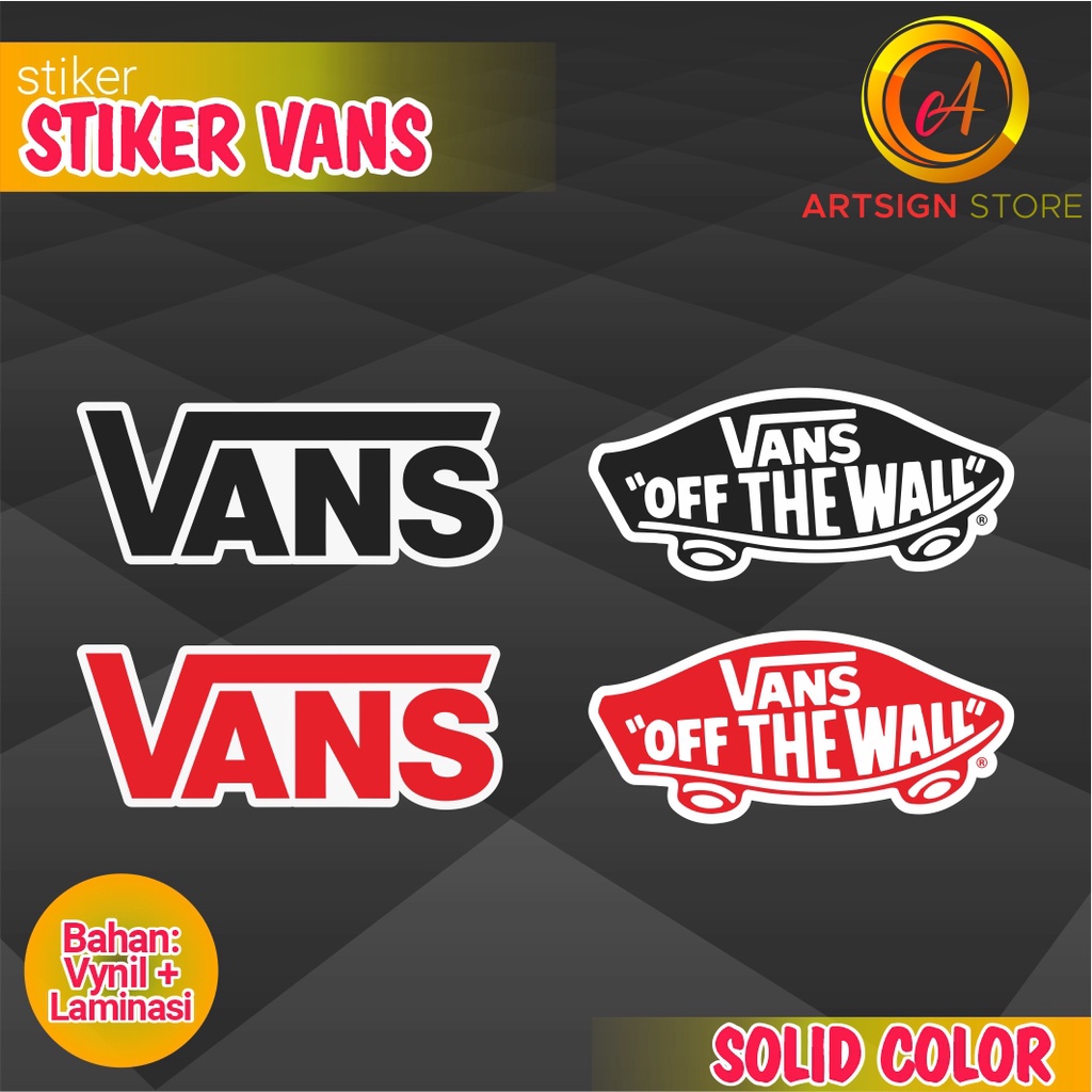 Jual Stiker Vans Sticker Vans Stiker Distro Stiker Retro Stiker ...