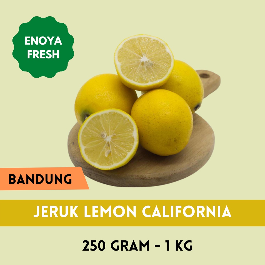 Jual Lemon California 250 gram - 1 kg Bandung | Shopee Indonesia