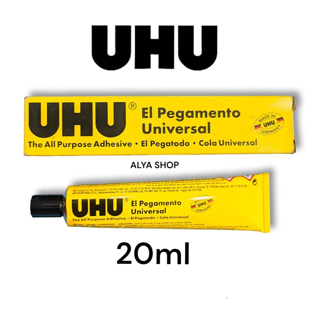 Jual UHU 20ML THE ALL PURPOSE ADHESIVE / LEM CAIR UHU 20 ML SERBAGUNA ...