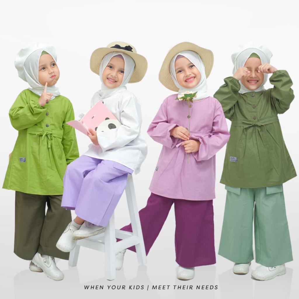 Jual Baju Setelan Anak Perempuan Terbaru Usia 3 Sampai 12 Tahun - Luna ...