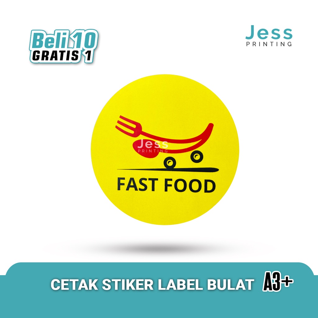 Jual Cetak Stiker Print Sticker Label Bulat Cocok Untuk Lebel Kemasan ...