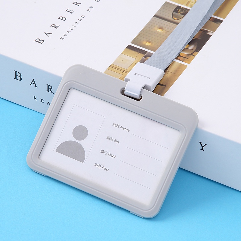 Jual MMM Name Tag Id Card Transparant Gantungan Kartu Nama Plastik ...