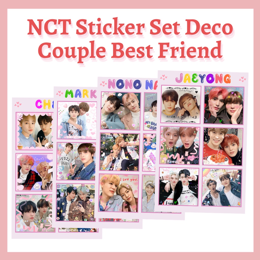 Jual STICKER NCT COUPLE DECO - STICKER NCT SET MARKHYUCK JAEYONG NOMIN ...