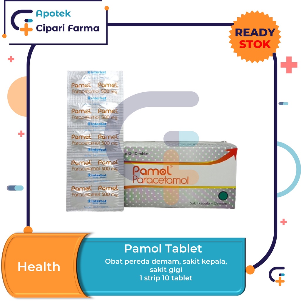 Jual Pamol Paracetamol Obat Turun Panas Demam | Pereda Sakit Kepala isi ...