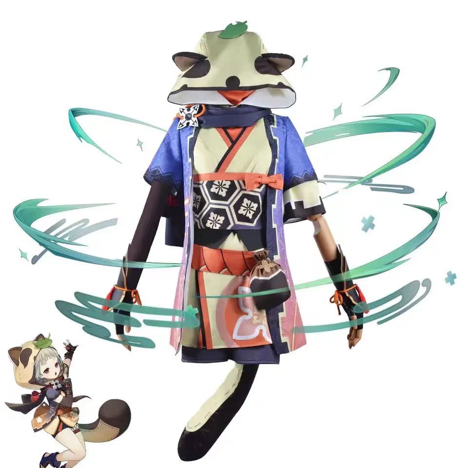 Jual Game Genshin Impact Honey Sayu Cosplay Costume Lovely Dress Hat ...