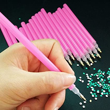 Jual Pen Dotting Rhinestone Gem Crystal Bead Picker Nail Art Tools Alat ...