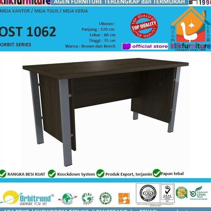 Jual MEJA KERJA OST 1062 ORBITREND MEJA TULIS MEJA KANTOR MEJA KERJA KAKI BESI EL09I09A82L ...