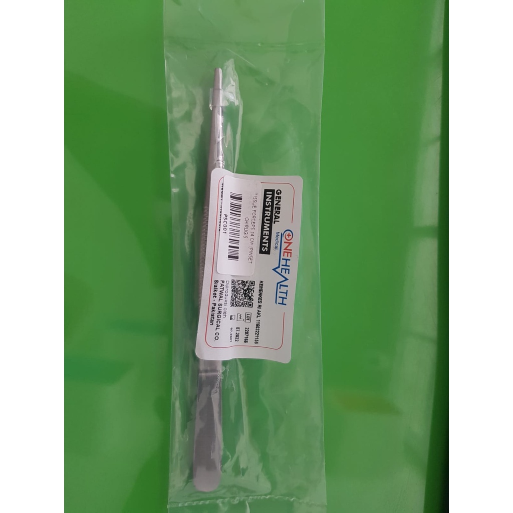 Jual Pinset Bedah Chirugis Tissue Forcep Onehealth- 14cm | Shopee Indonesia