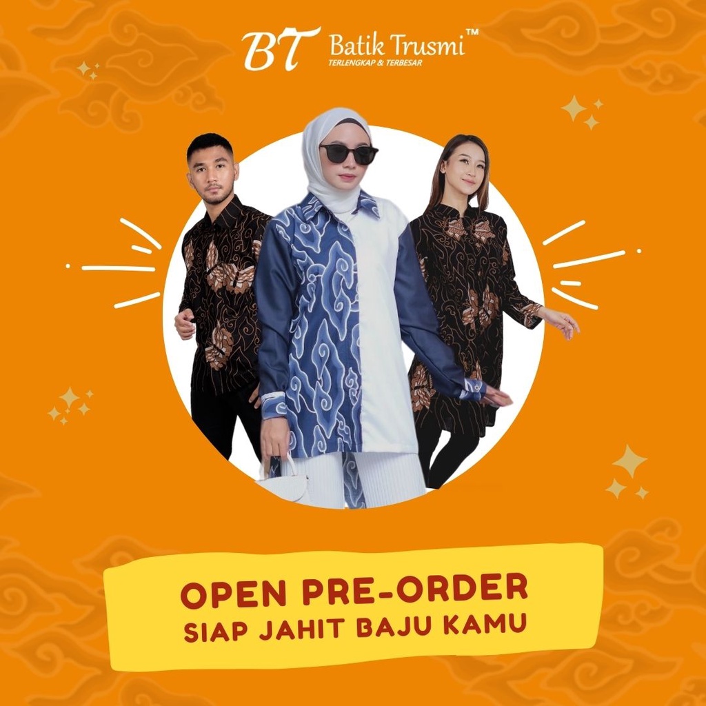 Jual BT BATIK TRUSMI PRE ORDER (PO) JAHITAN CUSTOM SIZE PILIH BAHAN ...