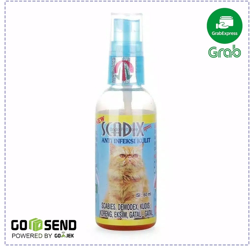 Jual SCADIX SPRAY - Obat Kucing Anti Kulit Infeksi Gatal Scabies Kudis ...