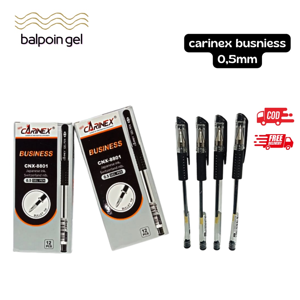 Jual Pulpen Carinex Business CNX-8801 Ink Gel | Shopee Indonesia