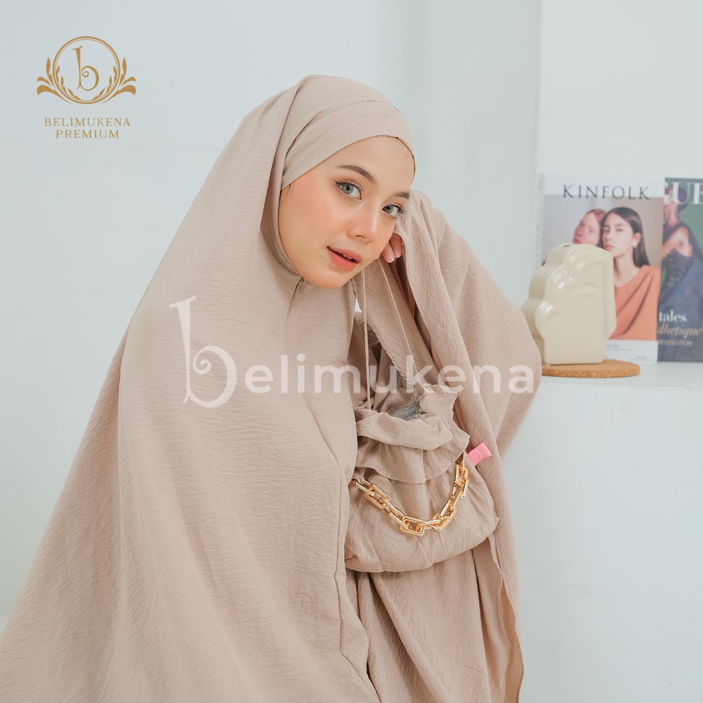 Jual BELIMUKENA PREMIUM - Mukena Dewasa 3In1 Airflow Cringkle Premium Lesty | Shopee Indonesia