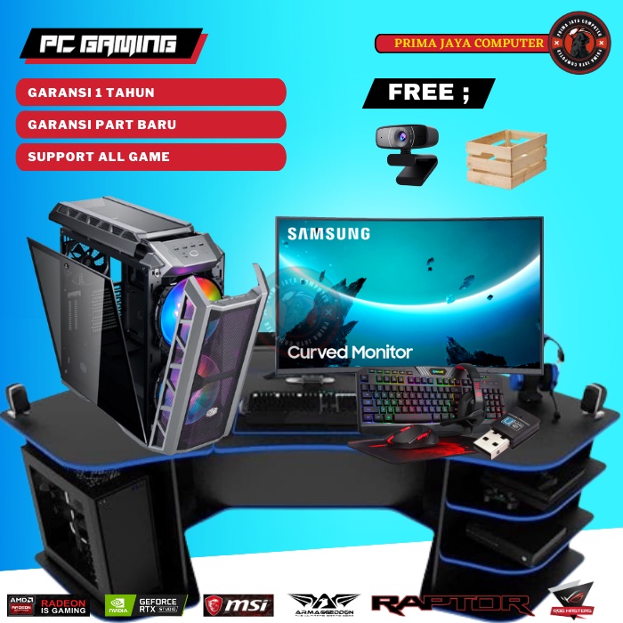 Jual PC GAMING FULLSET PC CPU GAMING RAKITAN FUL SET I7 7700 RAM 16GB ...