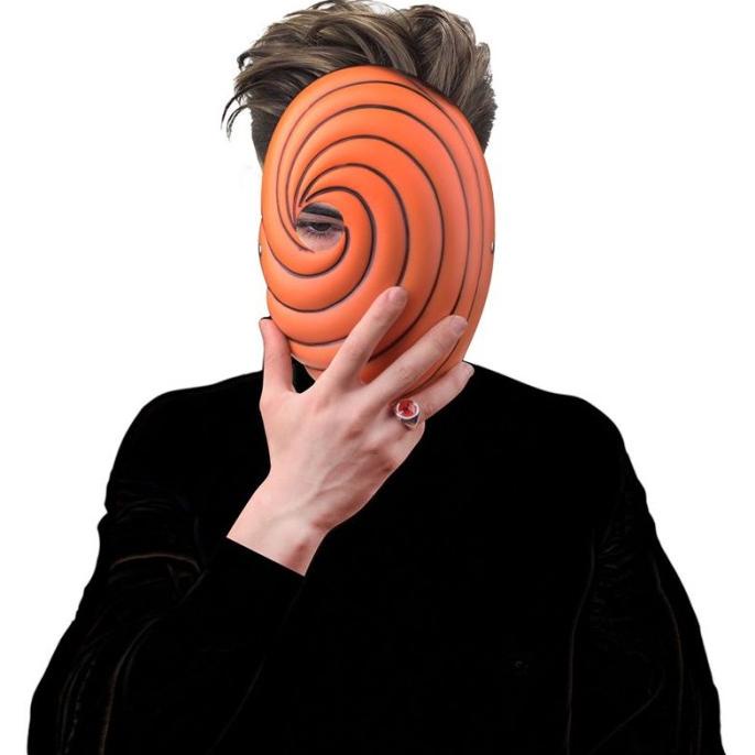 Jual Obito Mask Japanese Topeng Obito Kostum Cosplay Naruto Uchiha ...