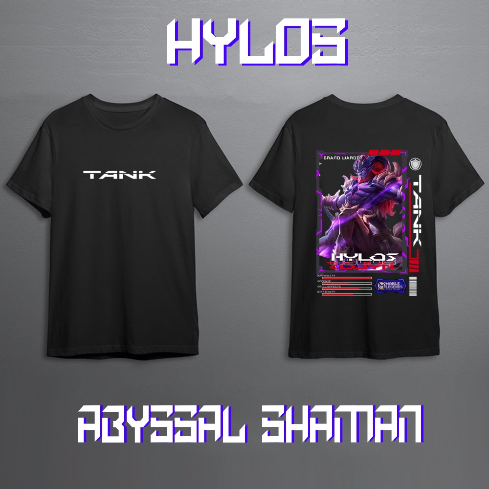 Jual KAOS HERO MOBILE LEGEND HYLOS SKIN KEREN//KAOS ML//KAOS MOBILE ...