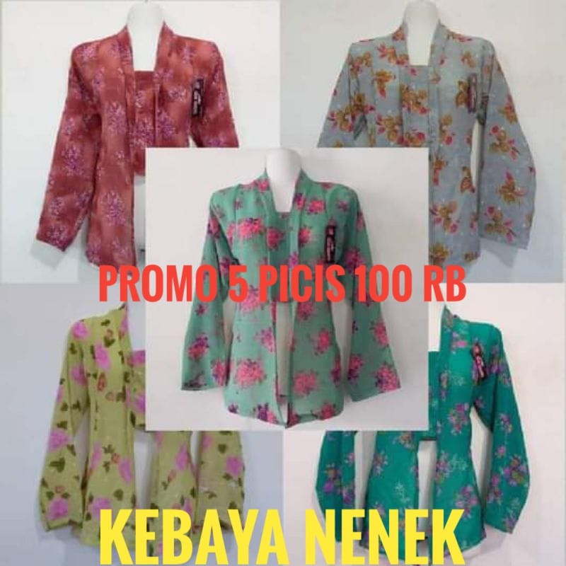 Jual PAKET (5 PICIS 100 RB) kebaya jadul / kebaya nenek / kebaya ...