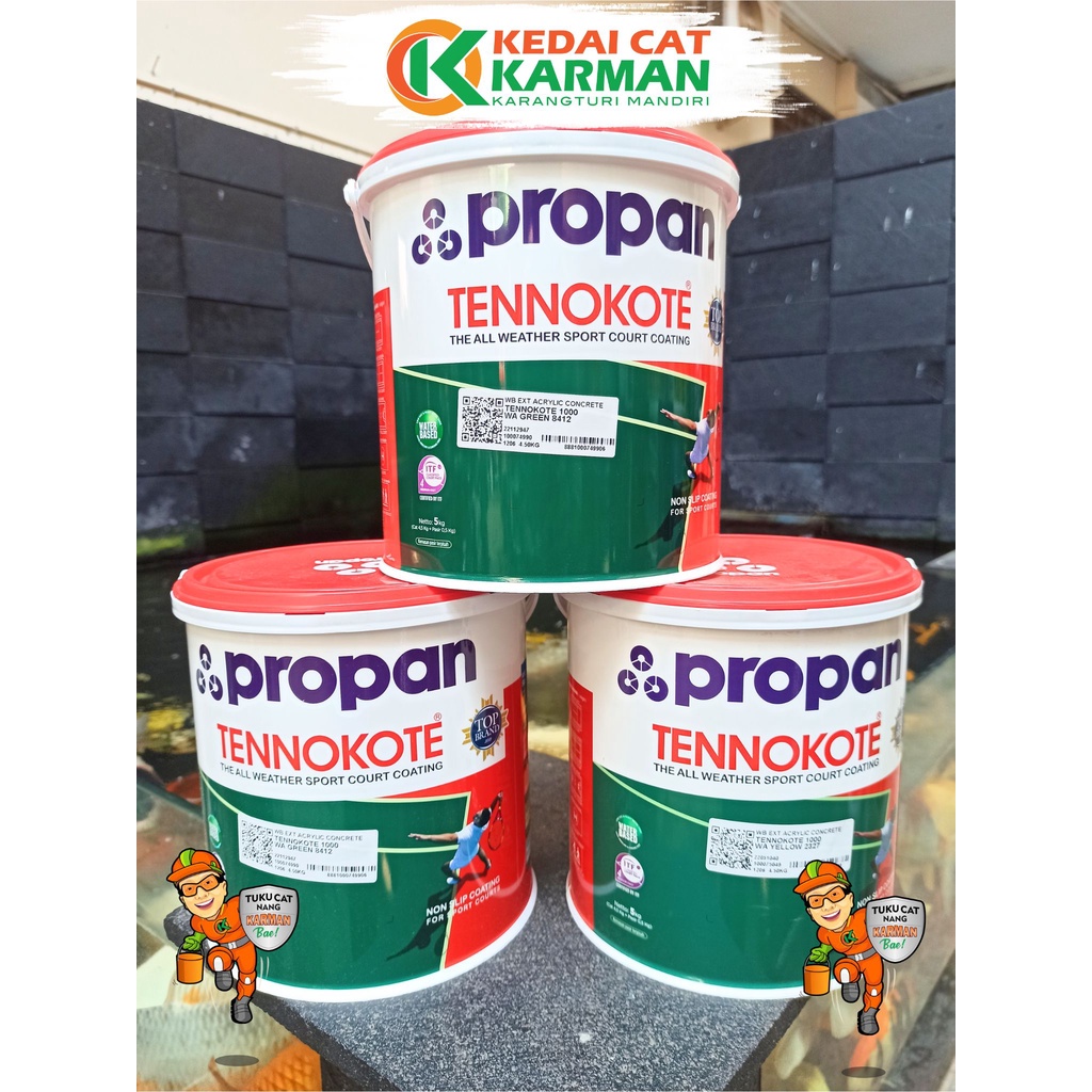 Jual PROPAN TENNOKOTE CAT LAPANGAN BASKET BADMINTON TENIS - CAT LANTAI ...