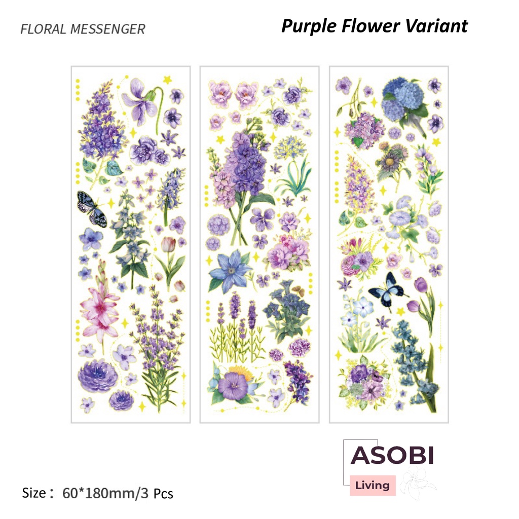 Jual STIKER/STICKER MOTIF BUNGA CANTIK TIGA DIMENSI DEKORASI DIY ...