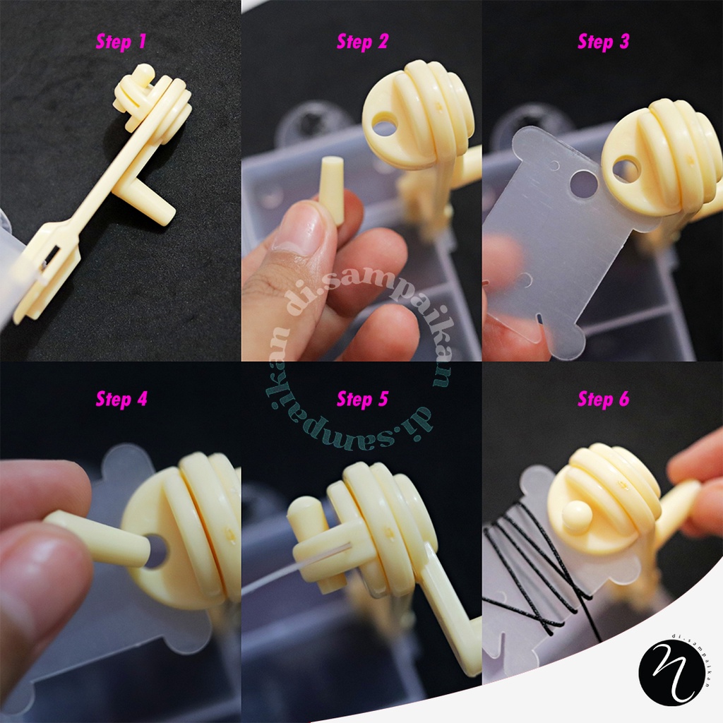Jual Alat Penggulung Benang / Senar + Plastik Bobbin Benang | Shopee ...