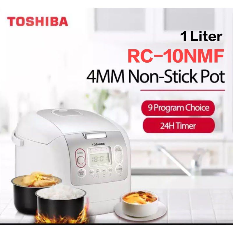 Jual TOSHIBA RICE COOKER 1 LITER RC 10NMF DIGITAL | Shopee Indonesia