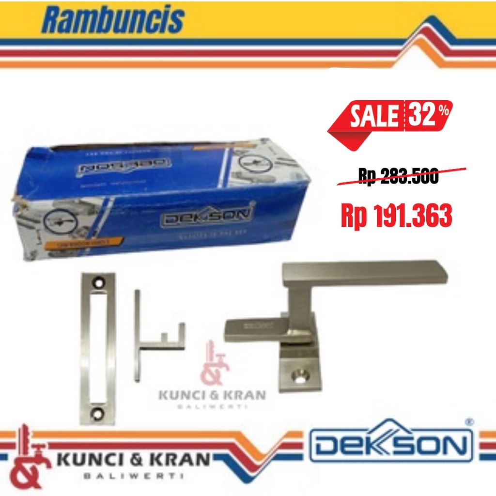 Jual Rambuncis Jendela DEKKSON CWH 104 SQ SN Grendel Jendela Kayu ...
