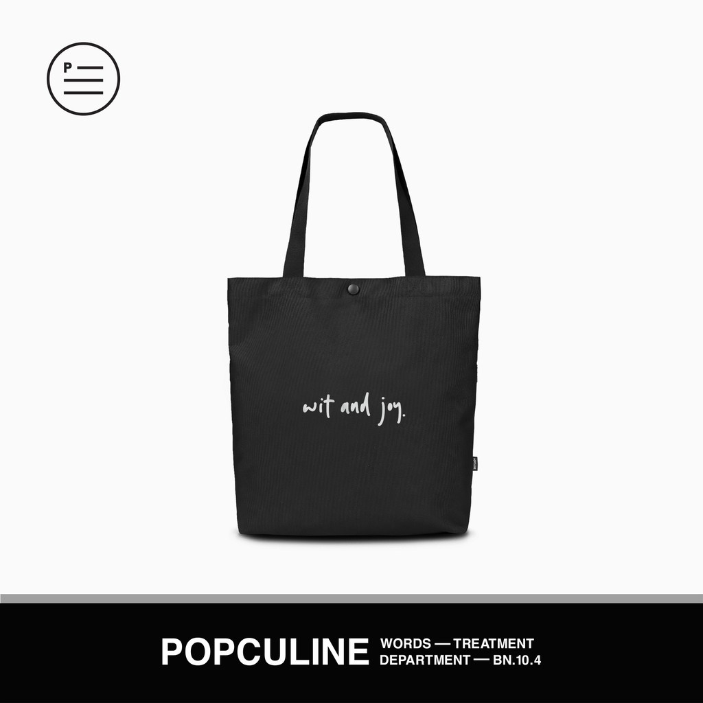 Jual Popculine - Totebag / tas bahu - 100% Original | Shopee Indonesia