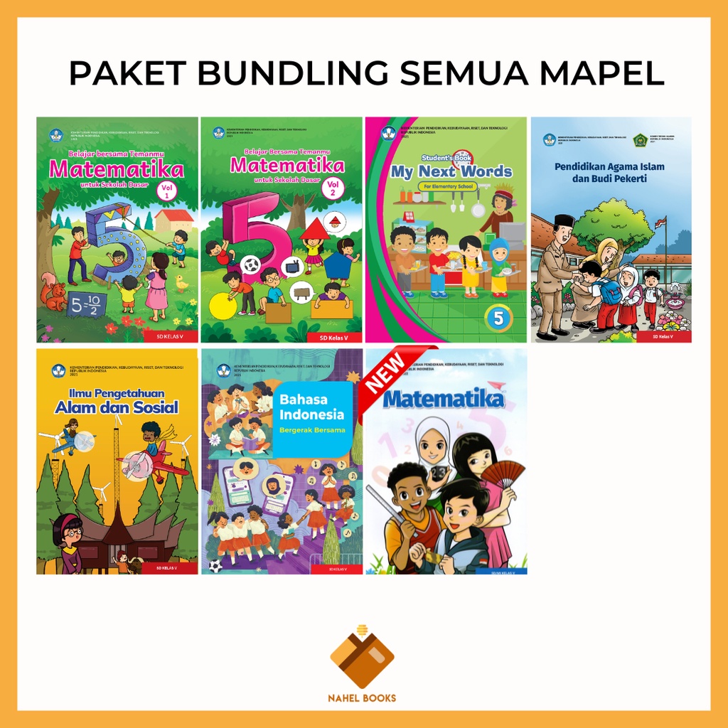 Jual (PER PAKET / BUNDLING) BUKU KURIKULUM MERDEKA SD KELAS 5 ...