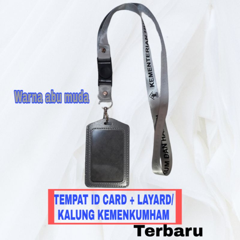 Jual Tempat ID Card Terbaru Kumham warna Abu-abu | Shopee Indonesia