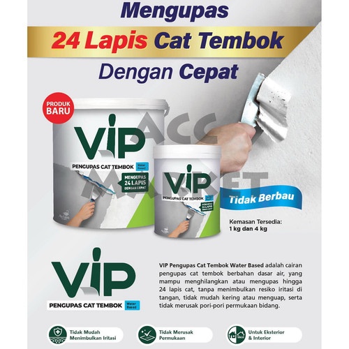 Jual VIP AVIAN Paint Remover Cat Tembok Pembersih Penghapus 1kg ...