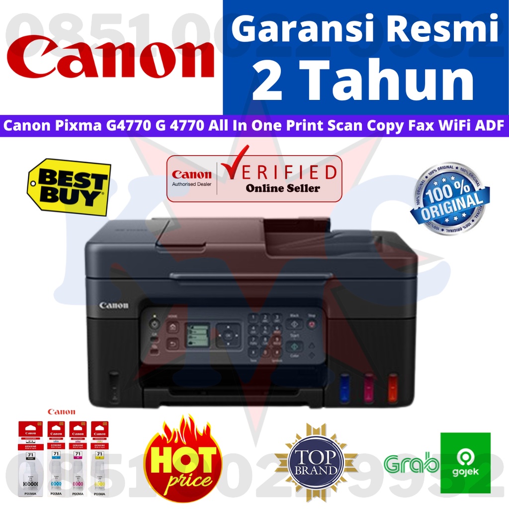Jual Canon Pixma G4770 G 4770 All In One Print Scan Copy Fax WiFi ADF ...